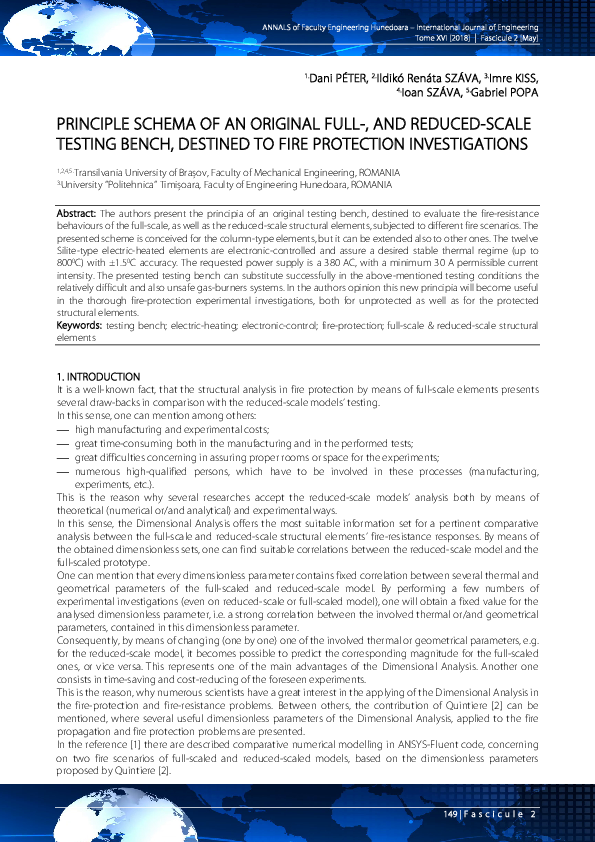 (PDF) Principle Schema of an Original Full-, and Reduced-Scale Testing ...