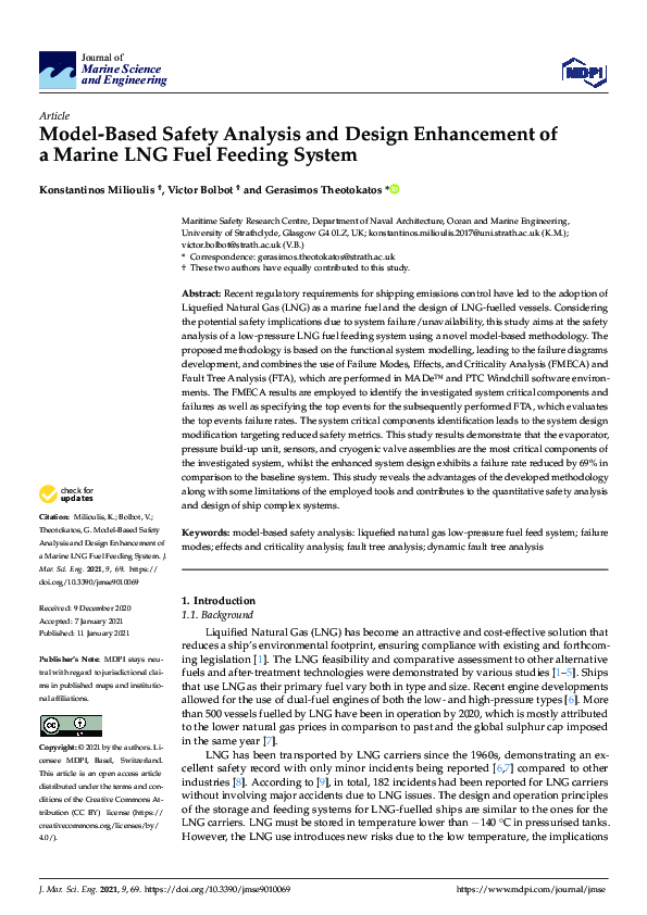 (PDF) Model-Based Safety Analysis and Design Enhancement of a Marine ...