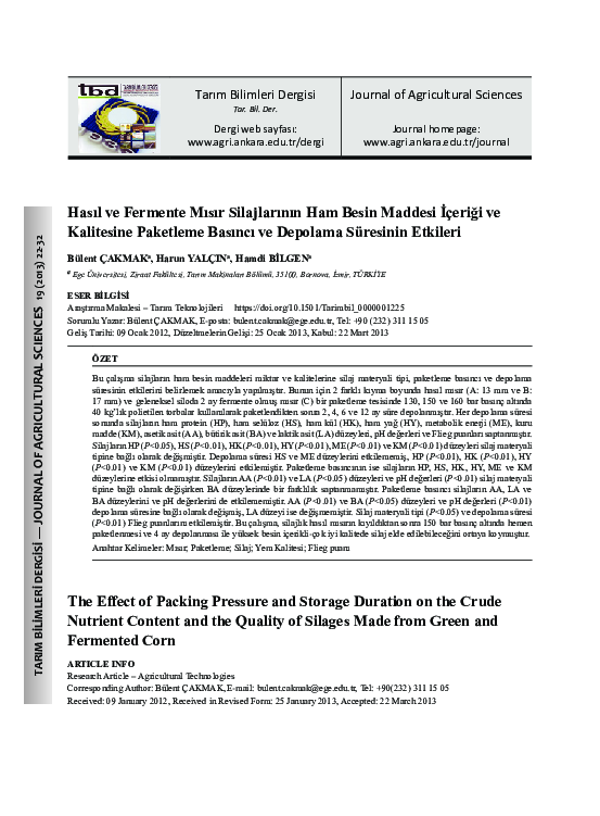 (PDF) The Effect of Packing Pressure and Storage Duration on the Crude ...