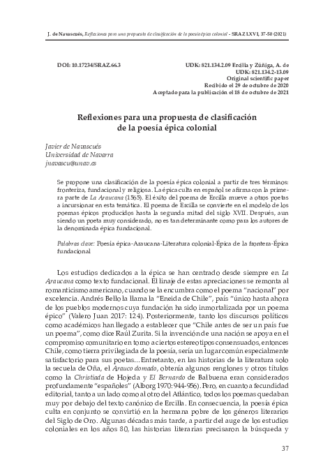 (PDF) Reflexiones para una propuesta de clasificación de la poesía ...