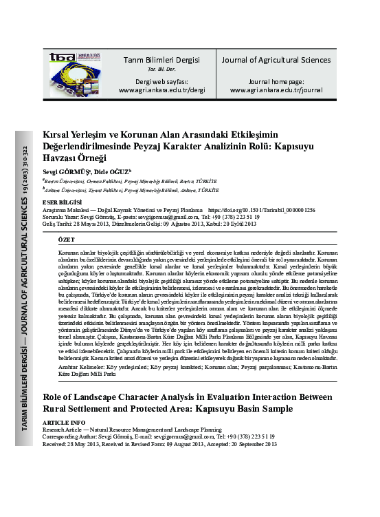 (PDF) Role of Landscape Character Analysis in Evaluation Interaction ...