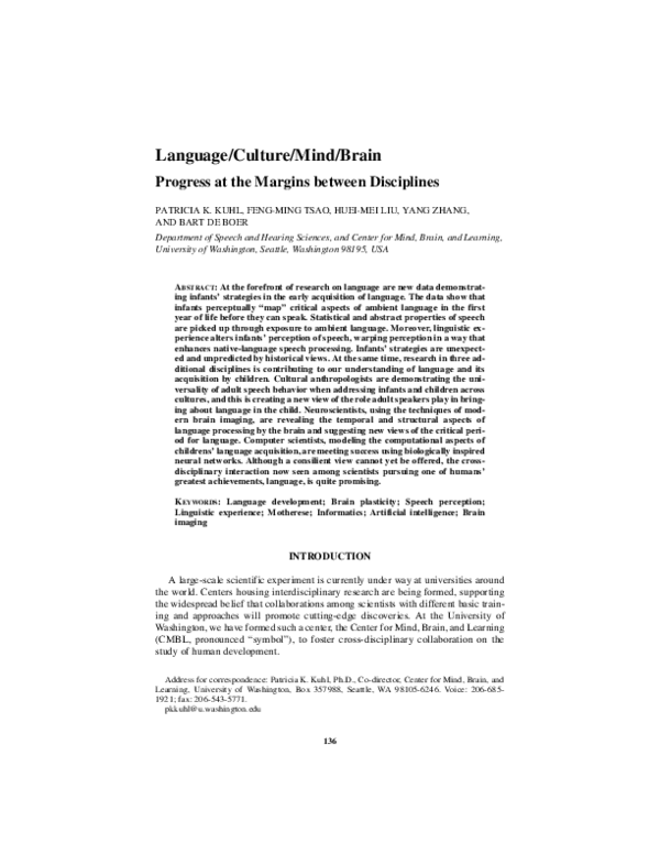 (PDF) Language/Culture/Mind/Brain