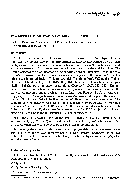 (PDF) Transfinite Induction on Ordinal Configurations | Luiz Paulo de ...