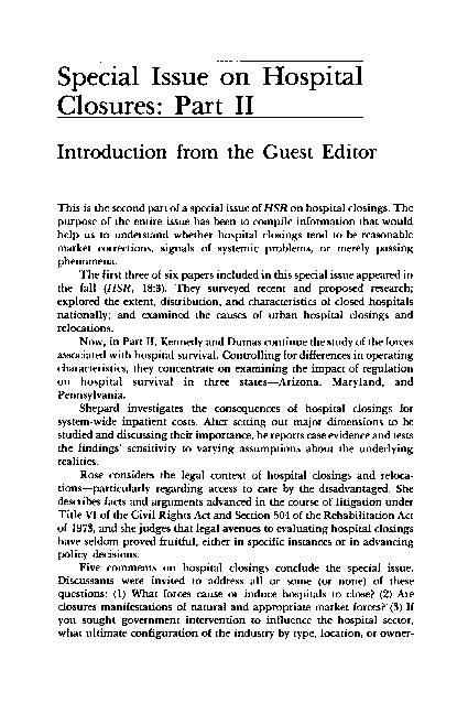 (PDF) Introduction by Guest Editor