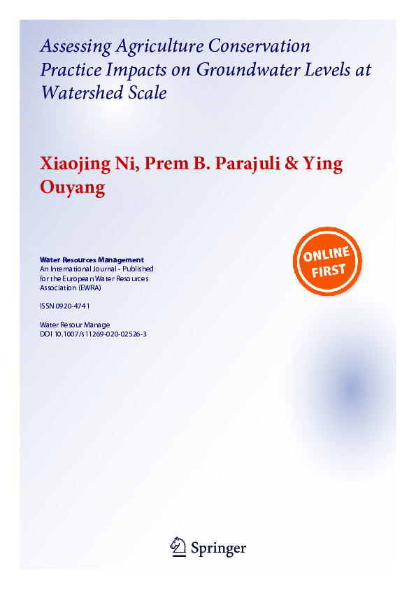 (PDF) Assessing Agriculture Conservation Practice Impacts on ...
