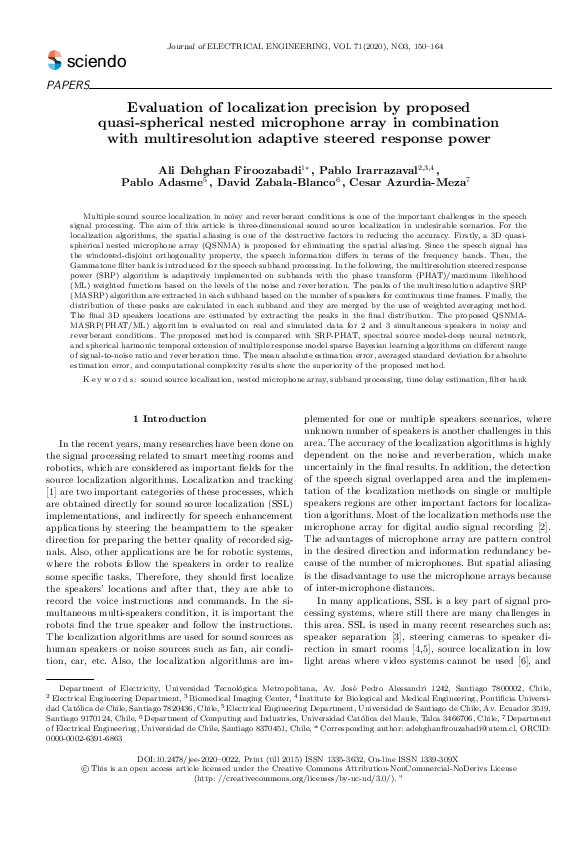 (PDF) 3D Sound Source Localization Using Quasi-Spherical Microphone Array