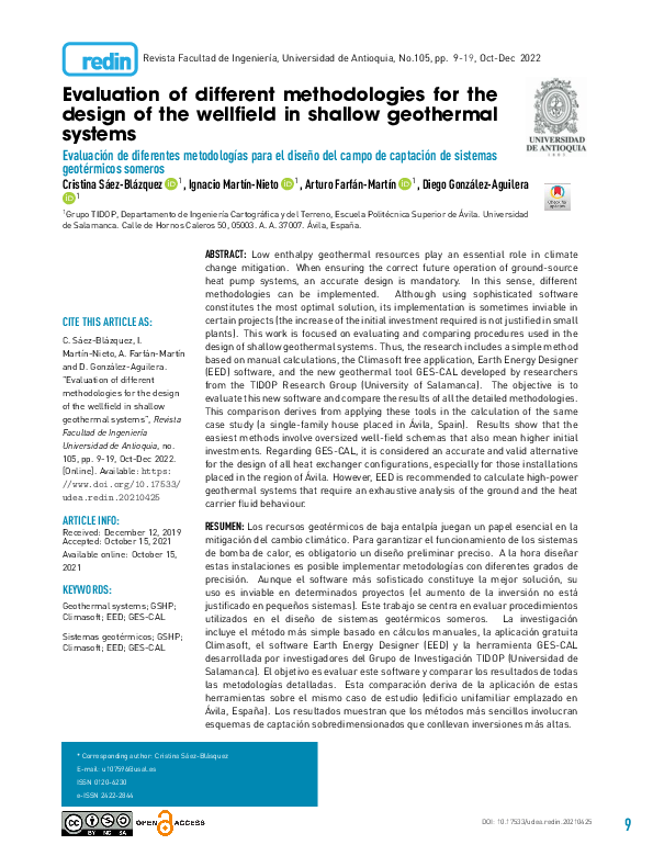 (PDF) Evaluation of different methodologies for the design of the ...