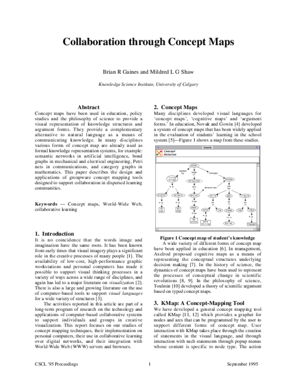 (PDF) Collaboration through concept maps