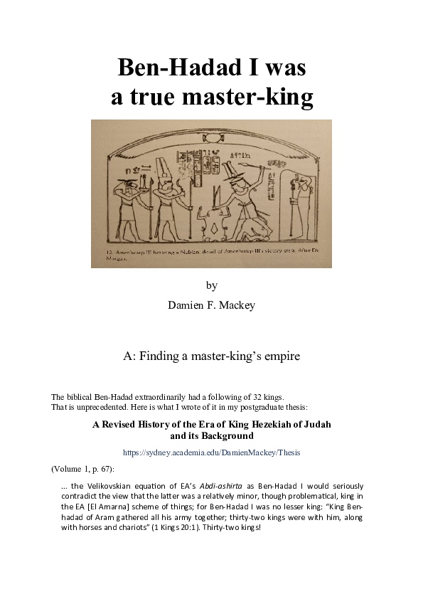 (DOC) Ben Hadad I was a true master-king