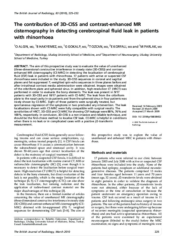 (PDF) The contribution of 3D-CISS and contrast-enhanced MR ...