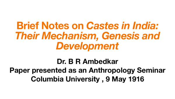 (PDF) Brief Notes on Castes in India: Their Mechanism, Genesis and ...