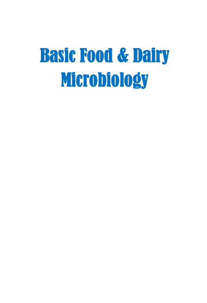 (PDF) Basic Food & Dairy Microbiology
