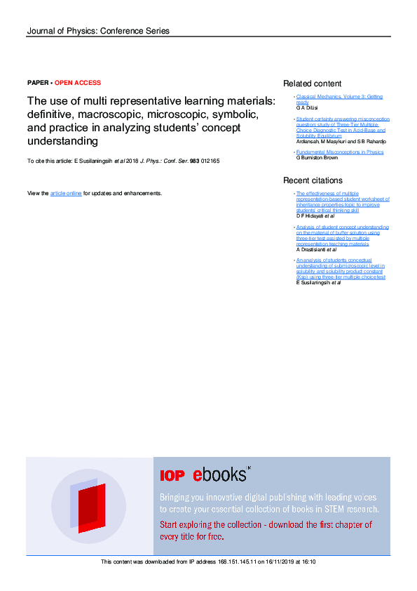 (PDF) The use of multi representative learning materials: definitive ...