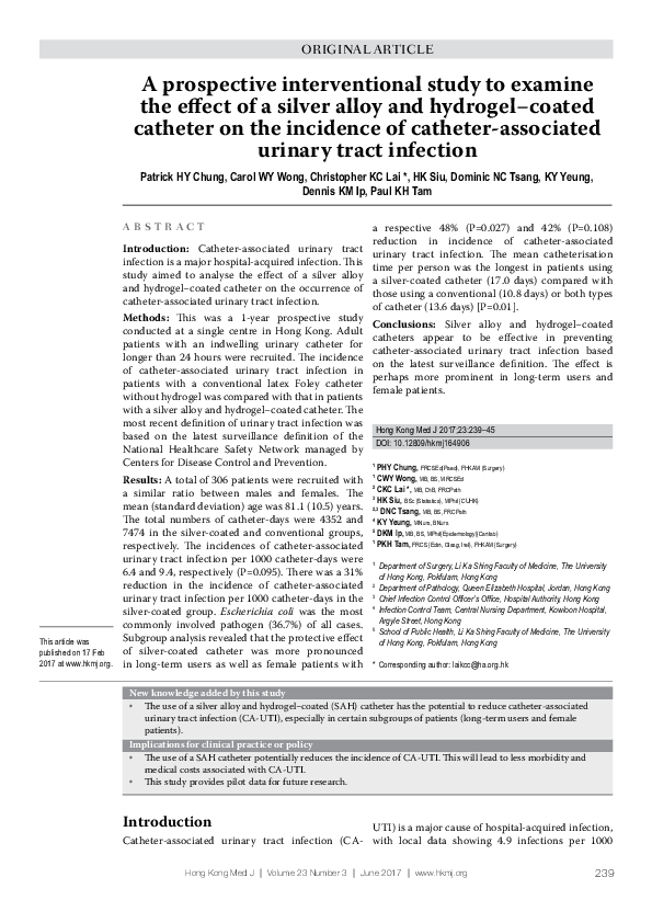 (PDF) A prospective interventional study to examine the effect of a ...