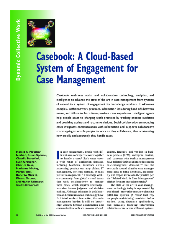 (PDF) Casebook: A Cloud-Based System of Engagement for Case Management ...