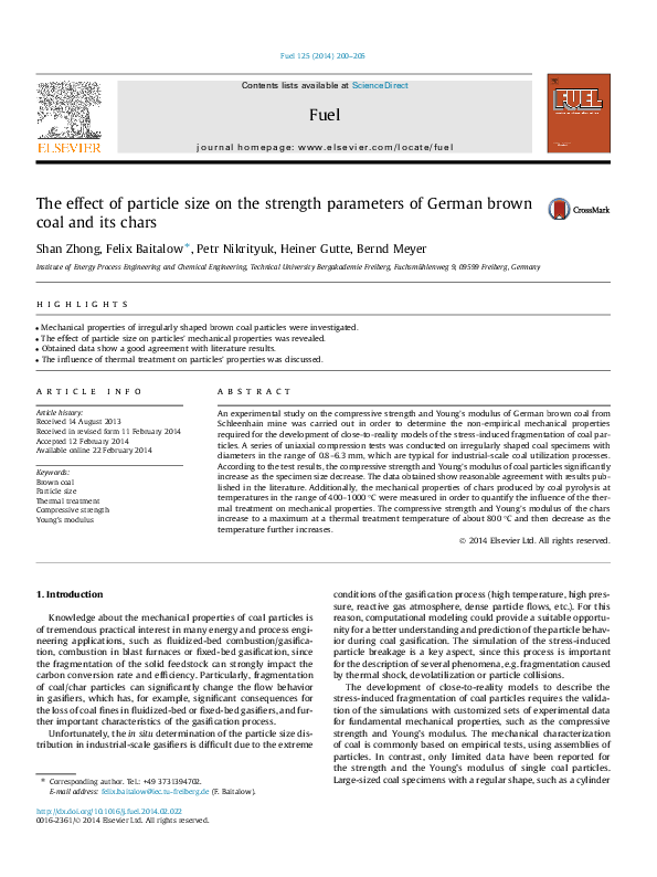 (PDF) The effect of particle size on the strength parameters of German ...