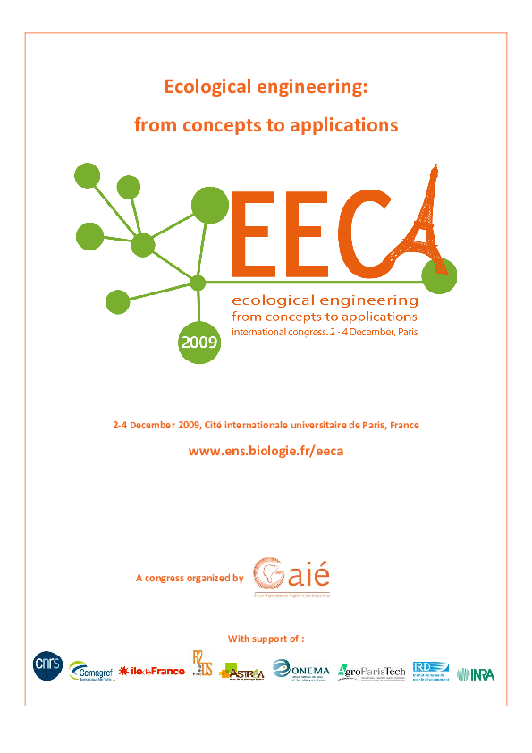 (PDF) Ecological engineering: From concepts to applications