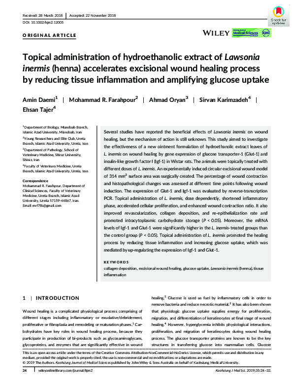 (PDF) Topical administration of hydroethanolic extract of Lawsonia ...