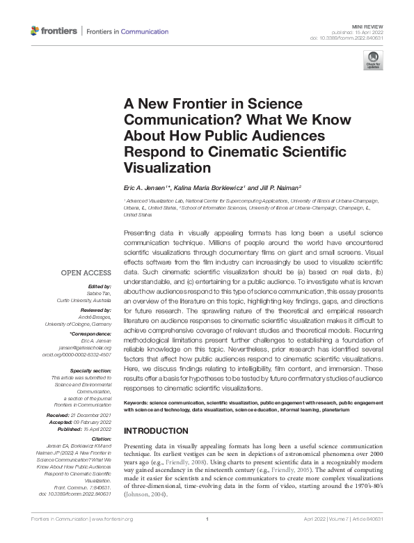(PDF) A New Frontier in Science Communication? What We Know About How ...