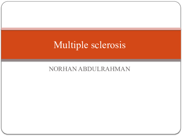 (PPT) Multiple sclerosis