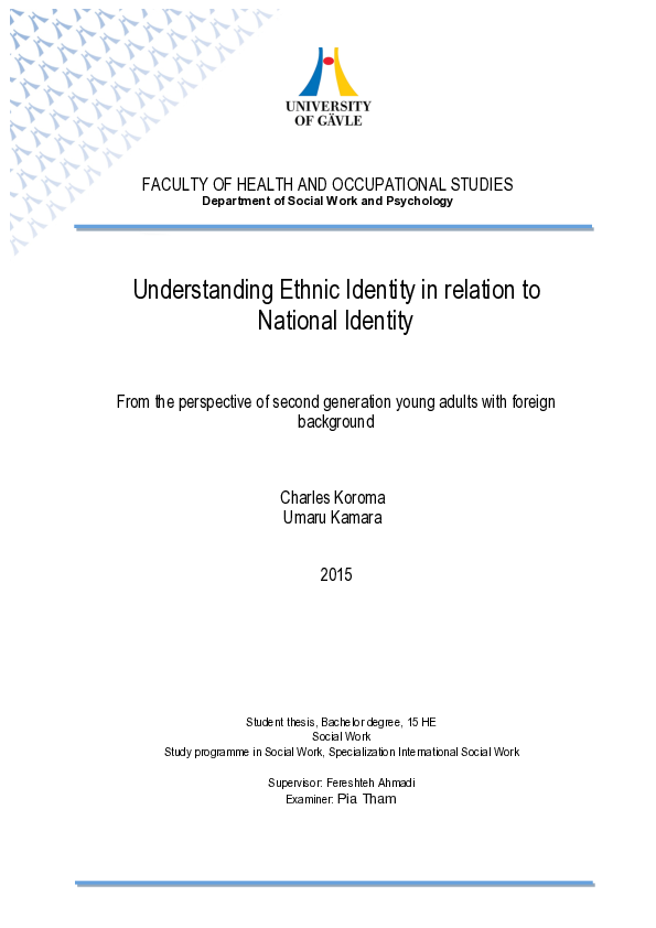 (PDF) Understanding Ethnic Identity in relation to National Identity ...