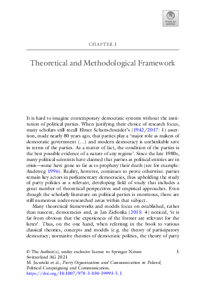 (PDF) Theoretical and Methodological Framework