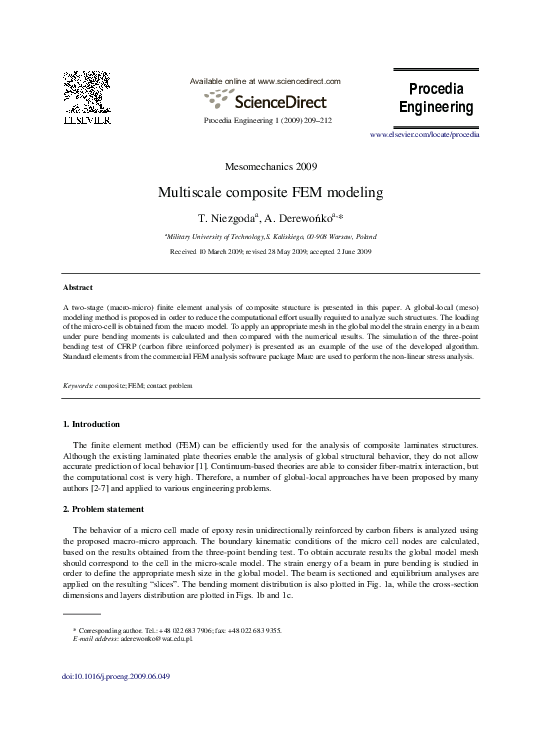 (PDF) Multiscale composite FEM modeling
