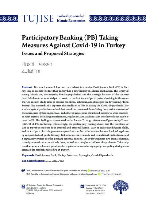 (PDF) Participatory Banking (PB) Taking Measures Against Covid-19 in ...