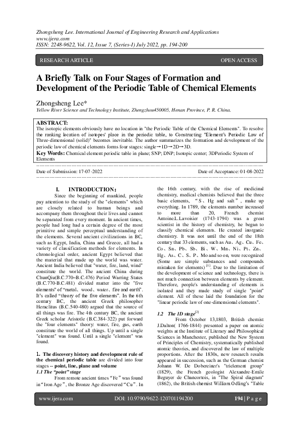 (PDF) A Briefly Talk on Four Stages of Formation and Development of the ...
