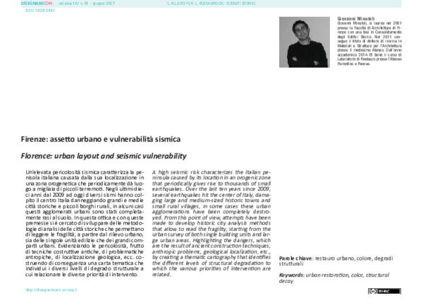 (PDF) Florence: urban layout and seismic vulnerability