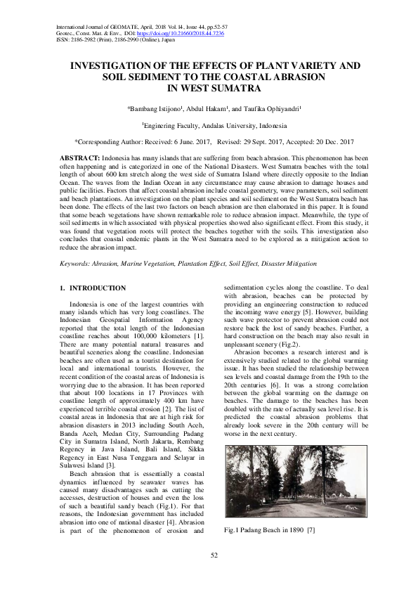 (PDF) Investigation of the Effects of Plant Variety and Soil Sediment ...