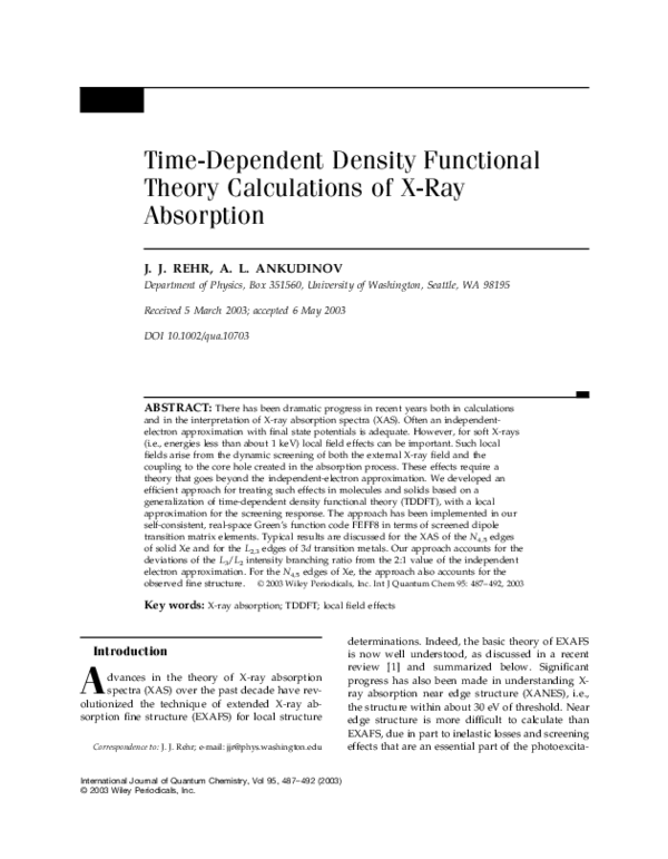 (PDF) Time-dependent density-functional theory calculations of triplet-triplet absorption