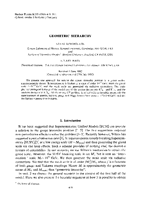 (PDF) Geometric hierarchy