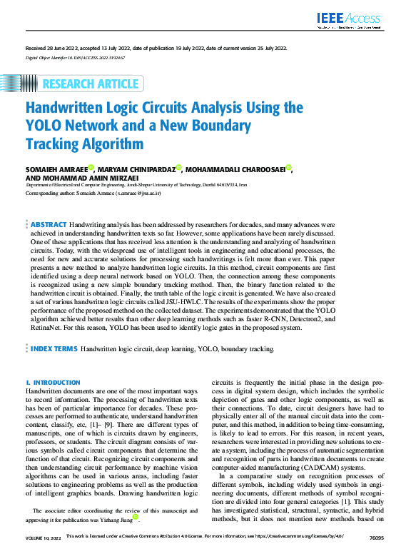 (PDF) Handwritten Logic Circuits Analysis Using the YOLO Network and a New Boundary Tracking ...