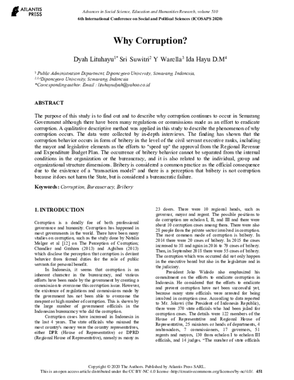 (PDF) Why Corruption?