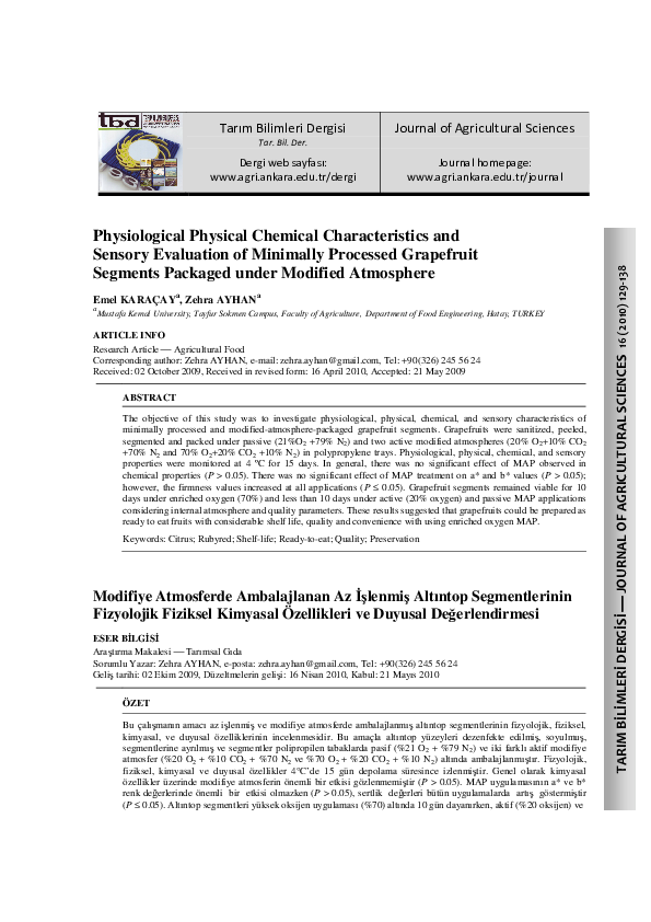 (PDF) Physiological Physical Chemical Characteristics and Sensory Evaluation of Minimally ...