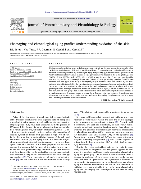 (PDF) Photoaging and chronological aging profile: Understanding ...