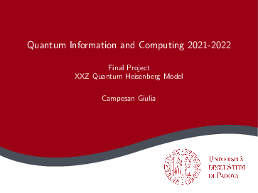 (PDF) XXZ Quantum Heisenberg Model