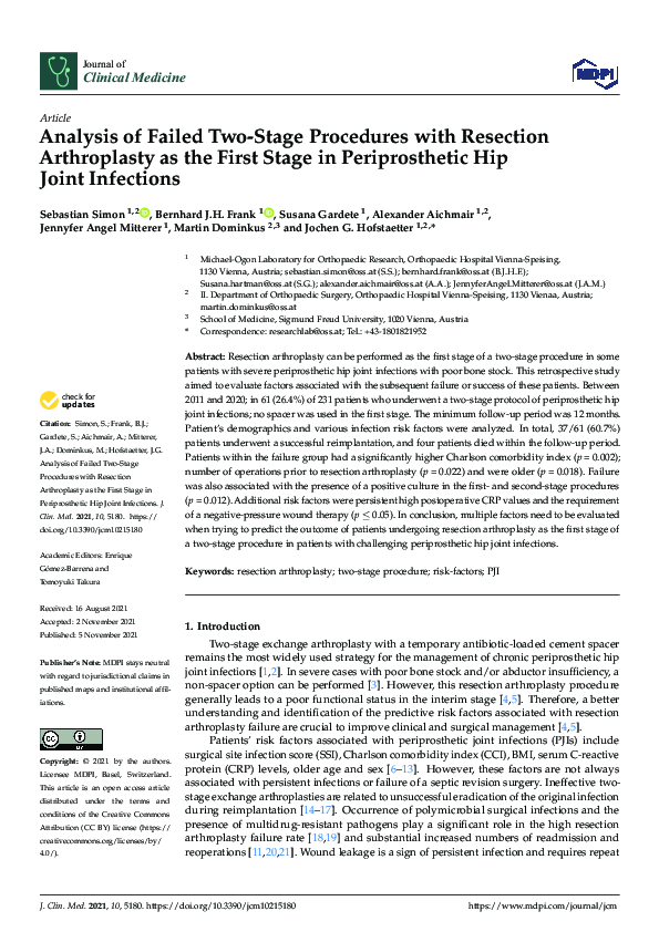 (PDF) Analysis of Failed Two-Stage Procedures with Resection ...