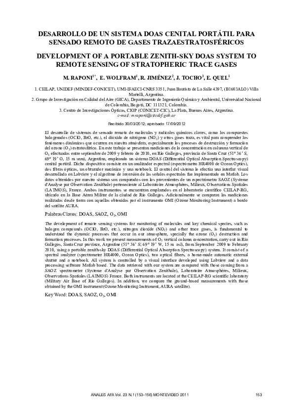 (PDF) Development of a Portable Zenith-Sky Doas System to Remote ...