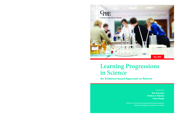 (PDF) Learning Progressions in Science: An Evidence-based Approach to Reform
