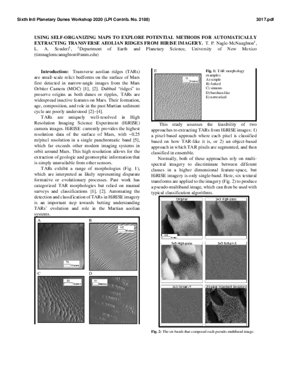 (PDF) Using Self-Organizing Maps to Explore Potential Methods for Automatically Extracting ...