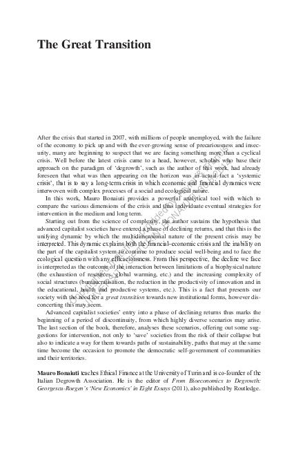 (PDF) The Great Transition