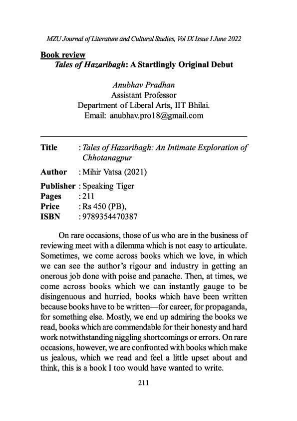 (PDF) A startlingly original debut