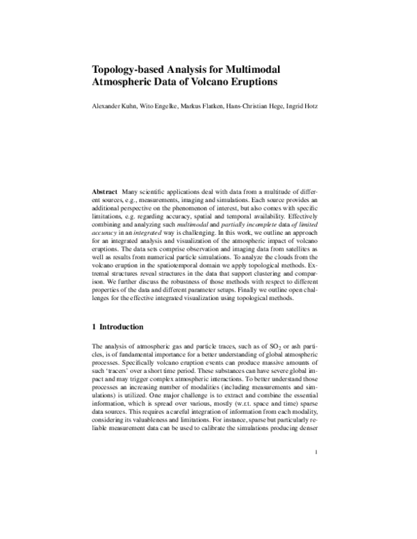 (PDF) Topology-Based Analysis for Multimodal Atmospheric Data of ...