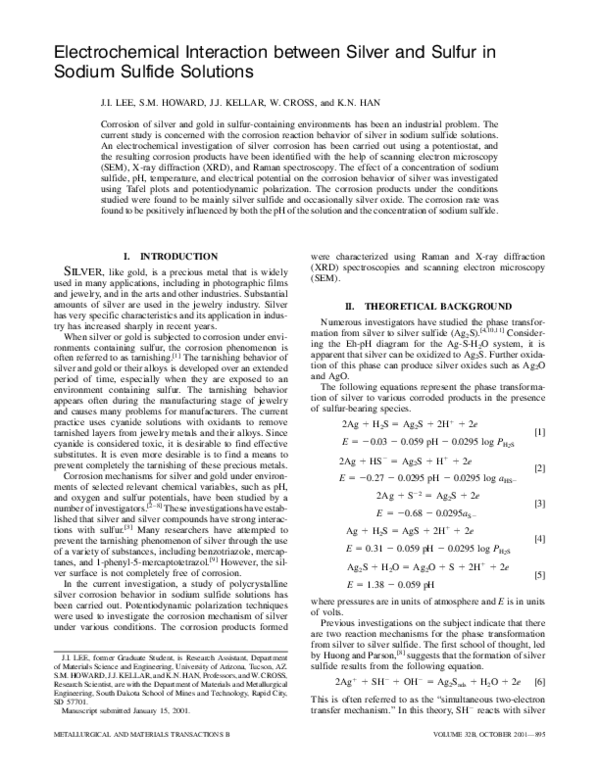 (PDF) Electrochemical interaction between silver and sulfur in sodium ...
