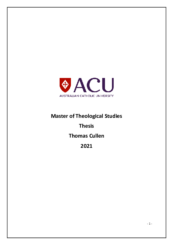 (PDF) Master of Theological Studies Thesis