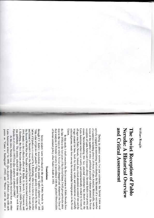 (PDF) The Soviet Reception of Pablo Neruda, An Historical Overview