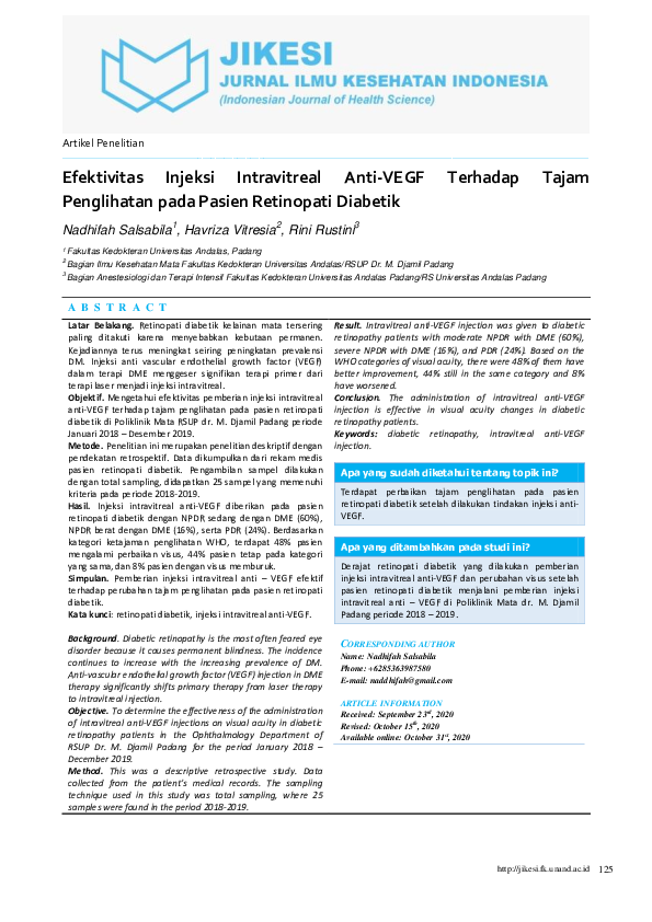 (PDF) Efektivitas Injeksi Intravitreal Anti-Vegf Terhadap Tajam ...