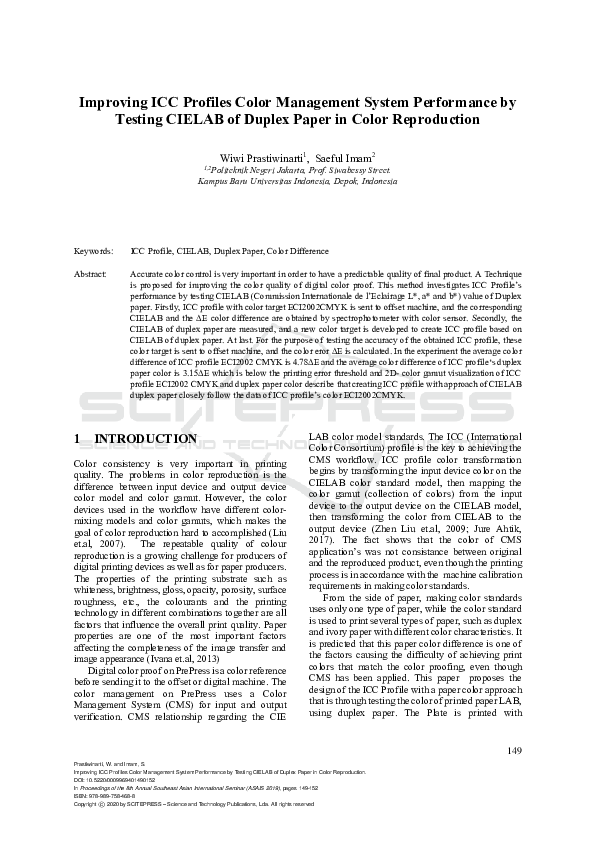 (PDF) Improving ICC Profiles Color Management System Performance by ...